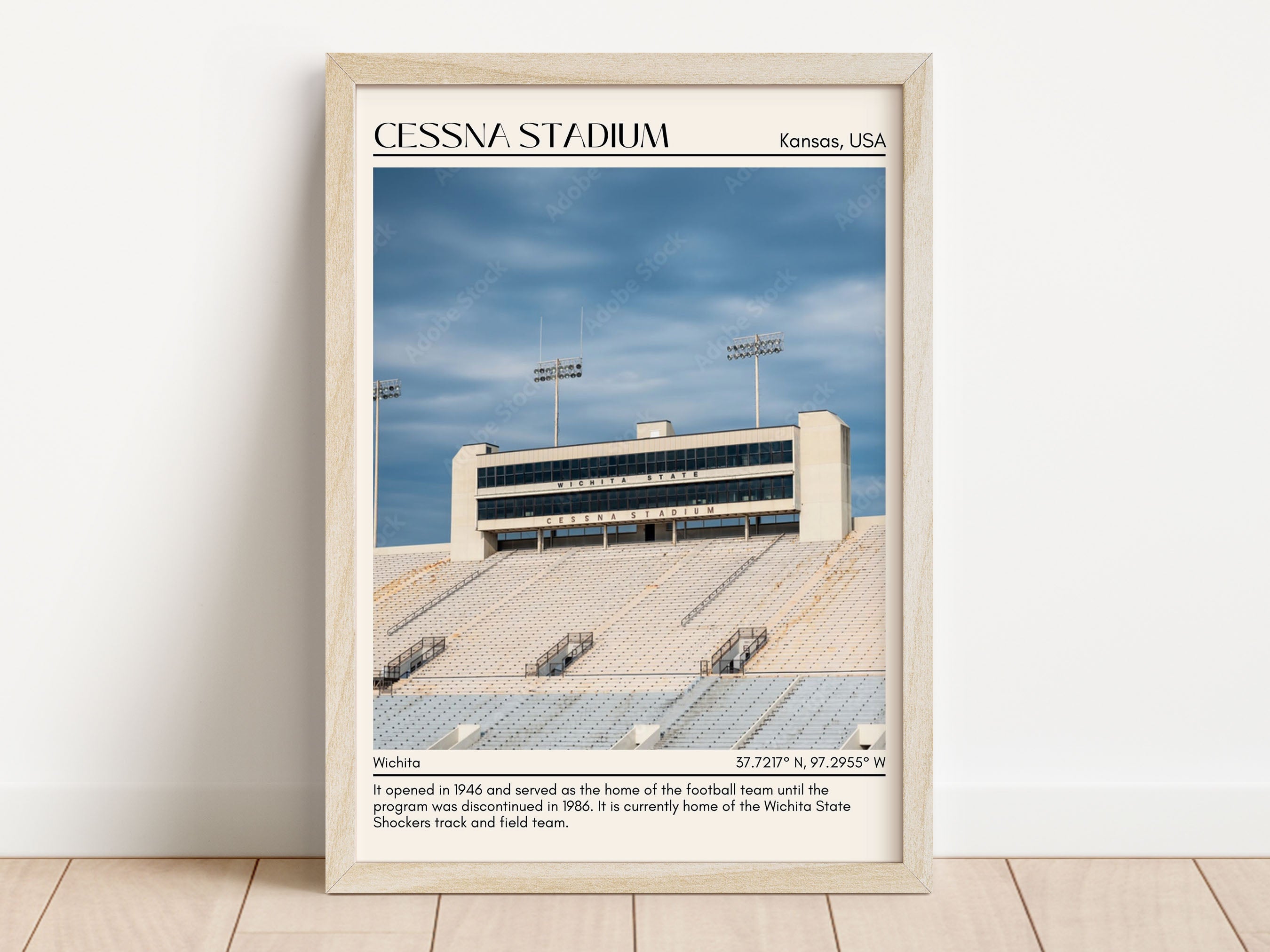 Cessna Stadium,Cessna poster,Cessna Minimal wall art,Stadium Poster – JOYIE