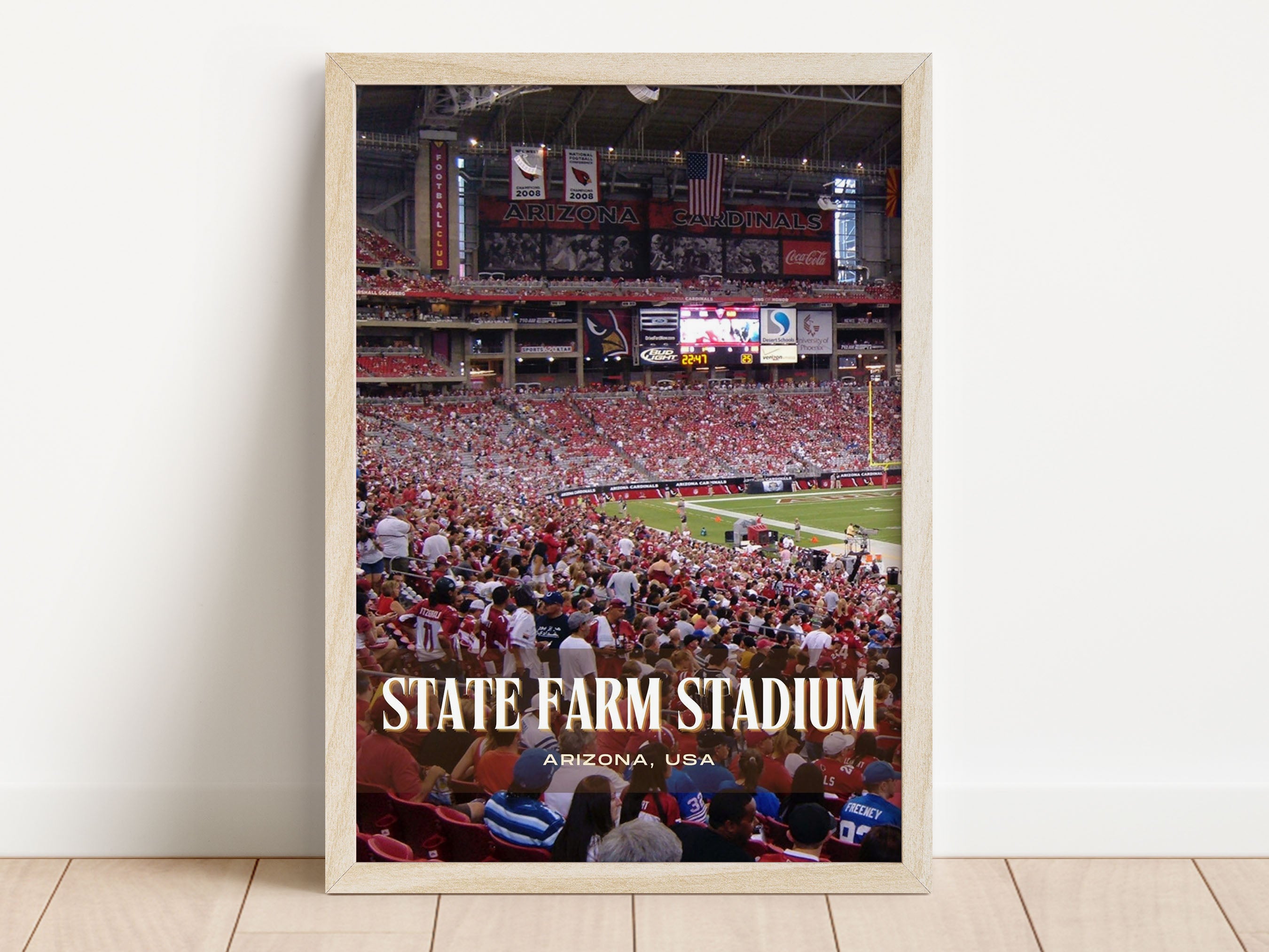 State Farm Stadium Arizona Cardinals NFL Football Stadium Print – JOYIE