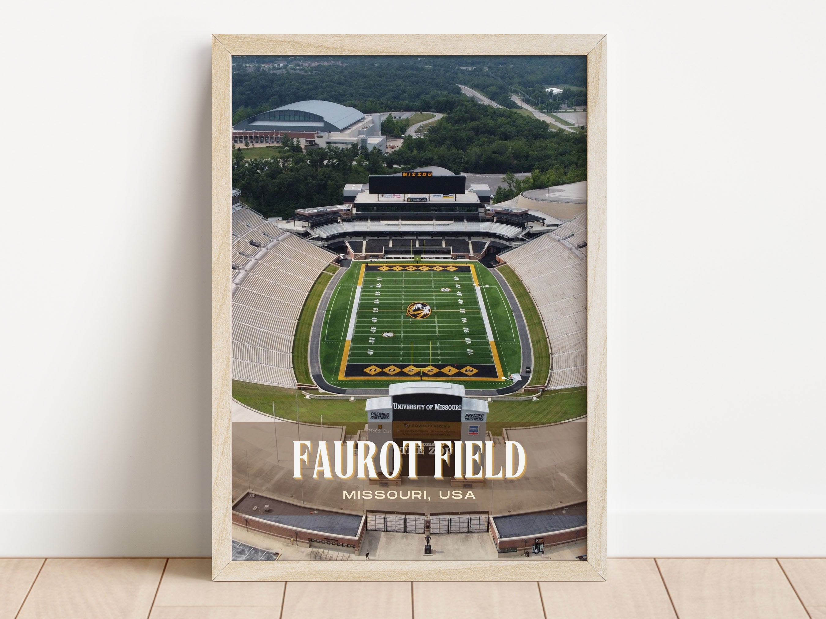 Faurot Field, Missouri Tigers football, Black & White Stadium, Digital ...