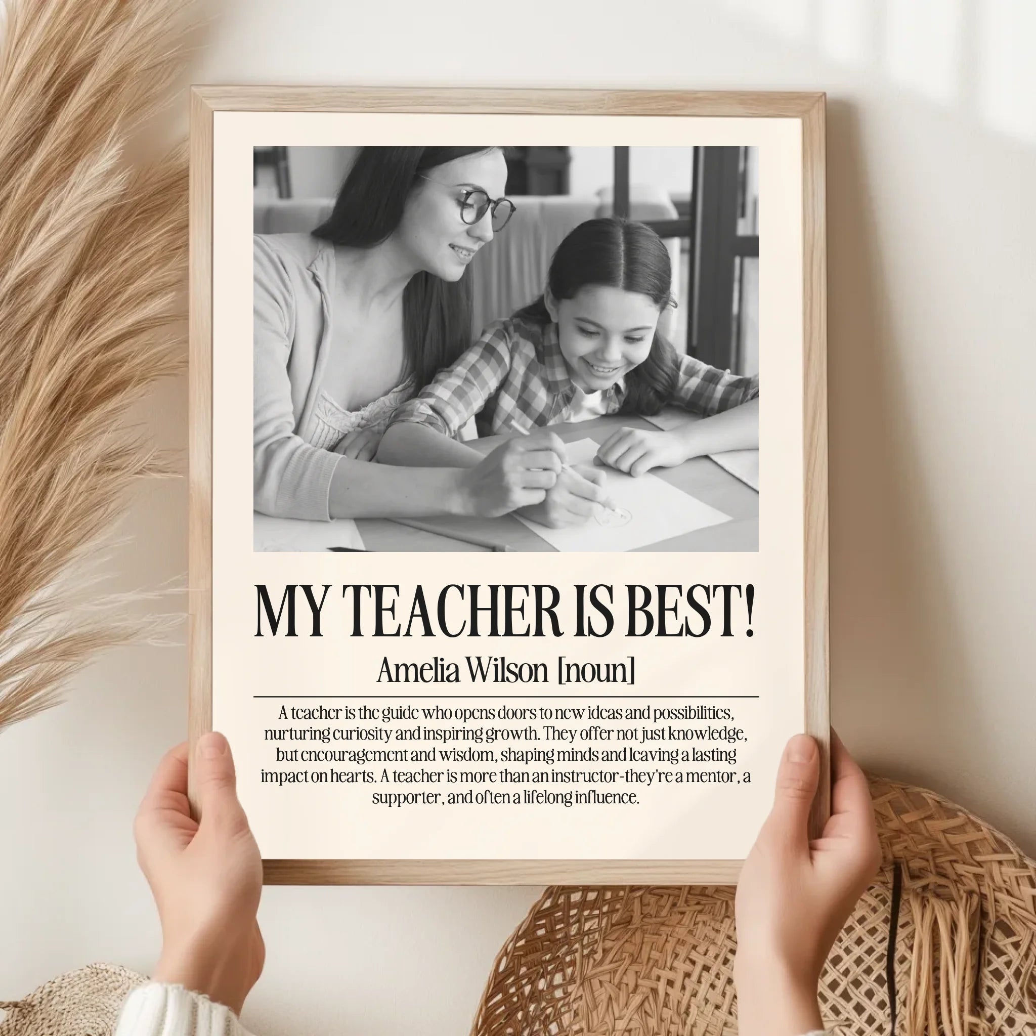 Teacher Definition Poster – Appreciation Gift – JOYIE
