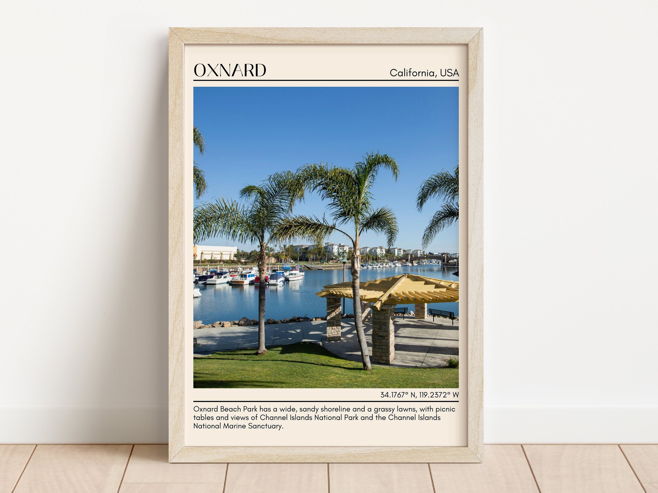 Oxnard Wall Art Canvas, Oxnard Framed Poster Photo Wall Decor ...